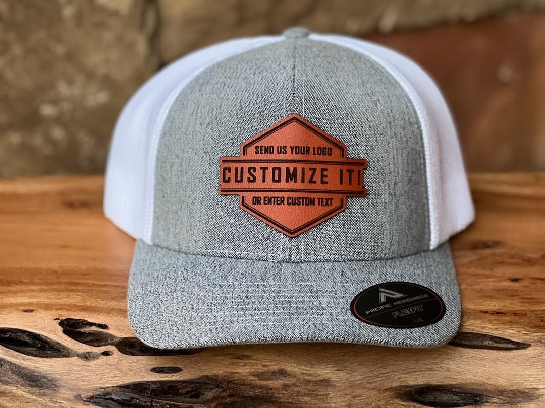 PACIFIC P405 Custom Leather Patch Hat - Etsy