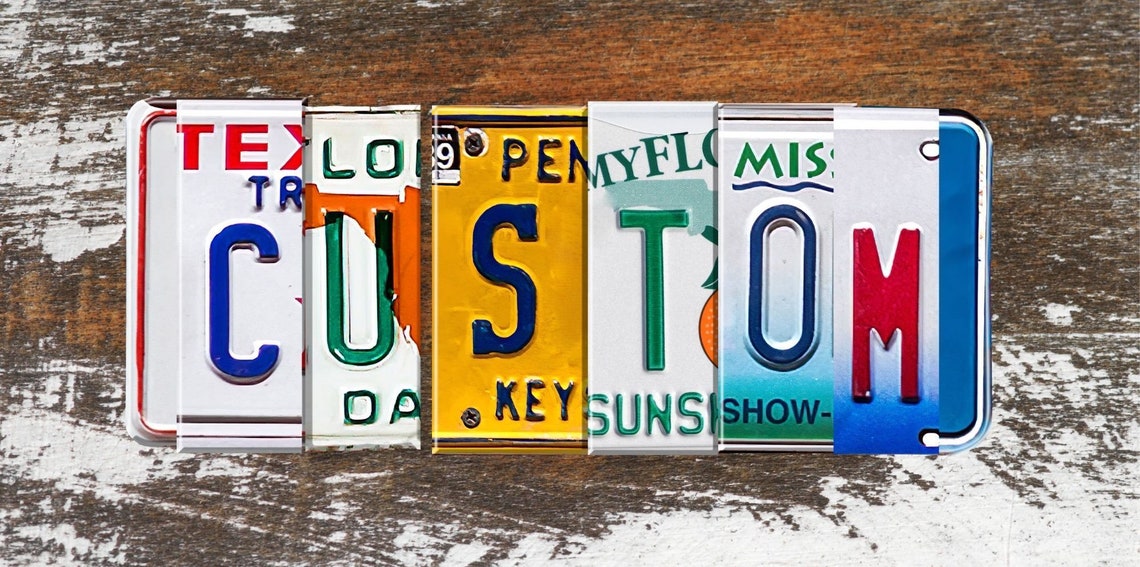 CUSTOM License Plate | Etsy