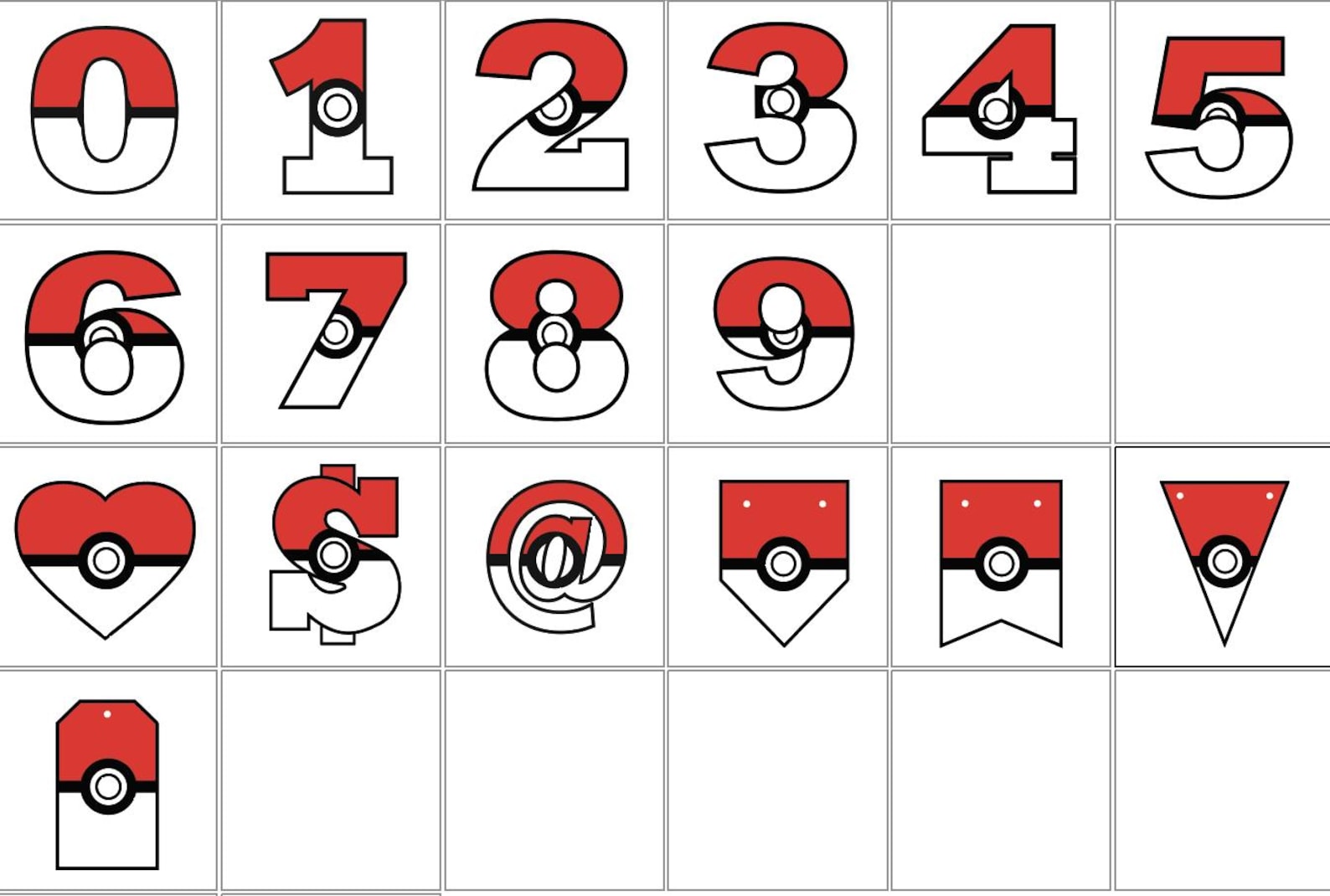 POKEMON Alphabet Letters Bundle – 2 Font Styles | Svg Png and Pdf ...