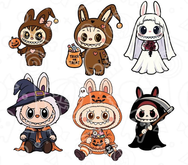 20 Labubu SVG Bundle | Cute Labubu Clipart PNG | Vector | Cricut ...