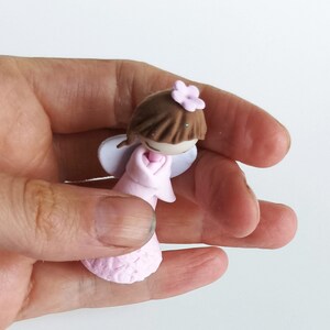 3 Tiny Angels / Handmade Clay Art Figurine / Gift Ornament - Etsy