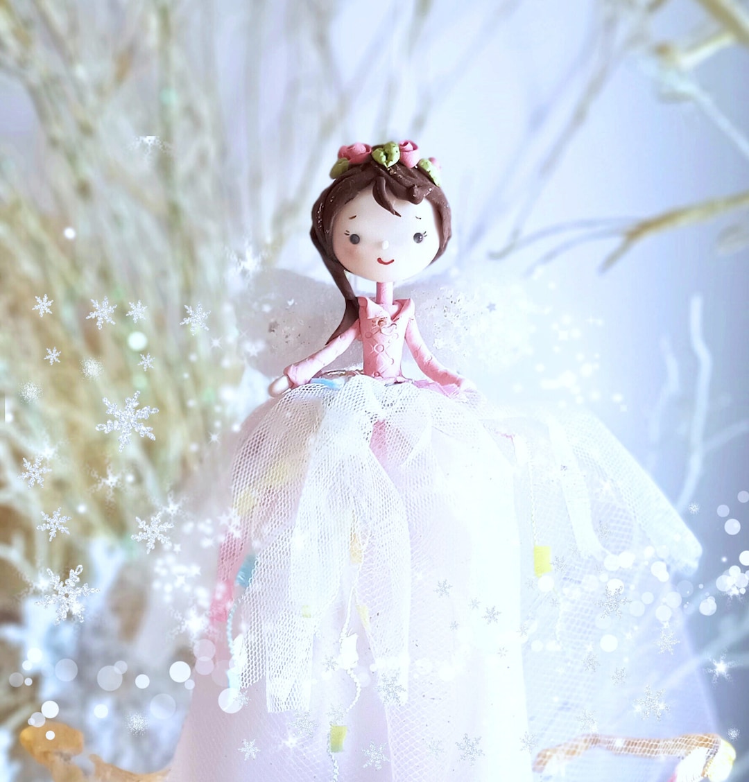 Spring Fairy Art Doll With Rose Wreath / Spring Fairy Art Doll ...