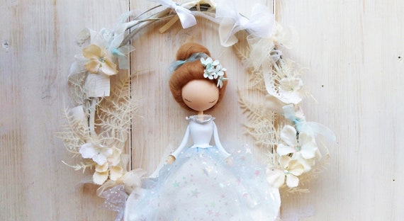 Princess Doll Wreath / Cinderella Fairytale Decor / Handmade | Etsy