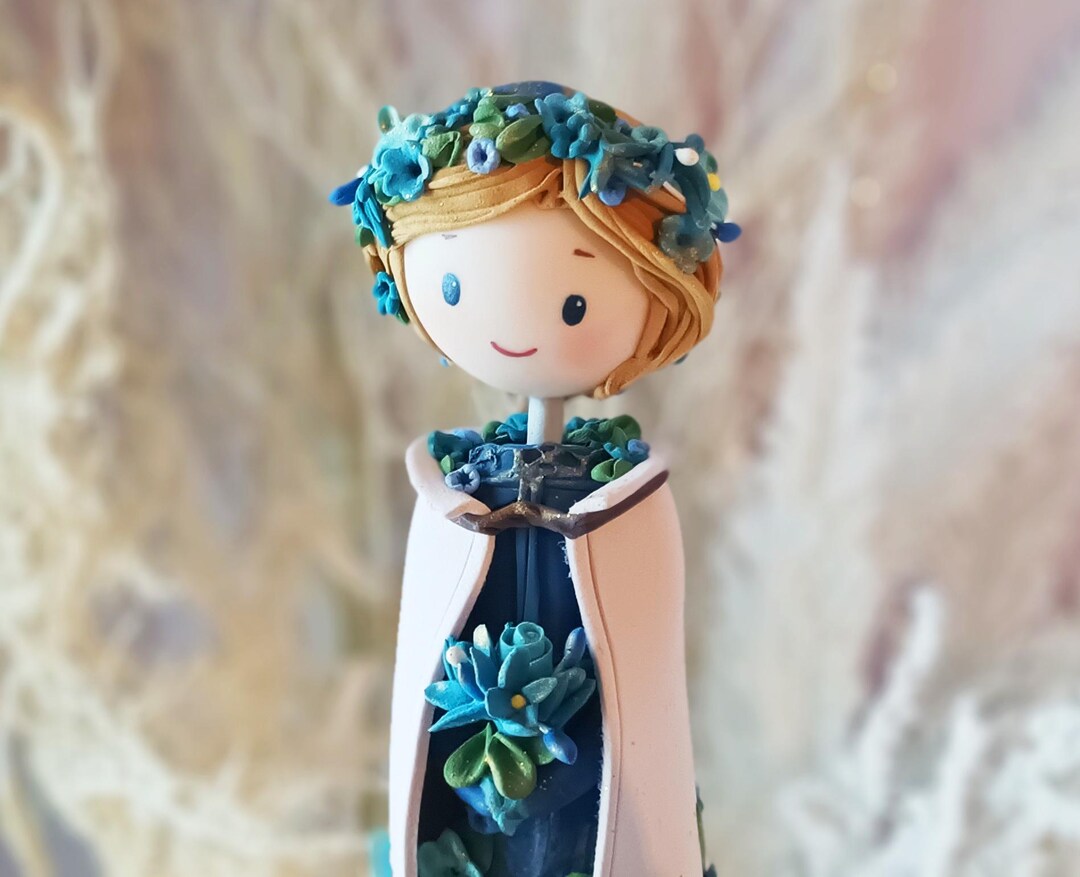 Little Prince Christmas Tree Topper / Handmade Clay Art Doll / Hollow ...