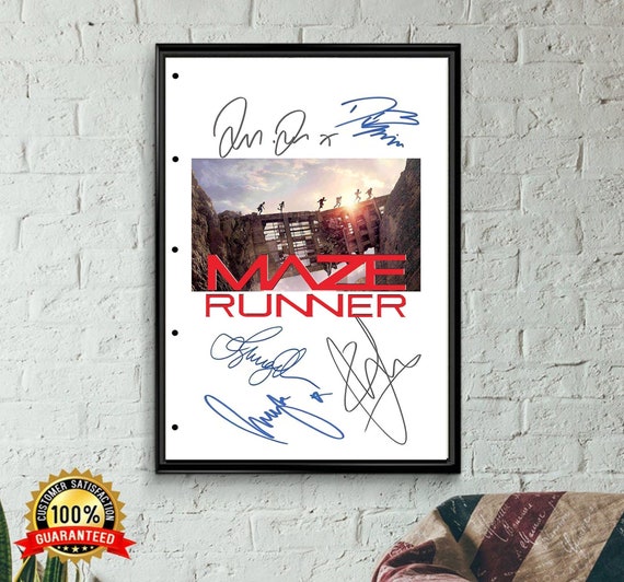 THE MAZE RUNNER Signed Movie Script Screenplay Reprint - Etsy