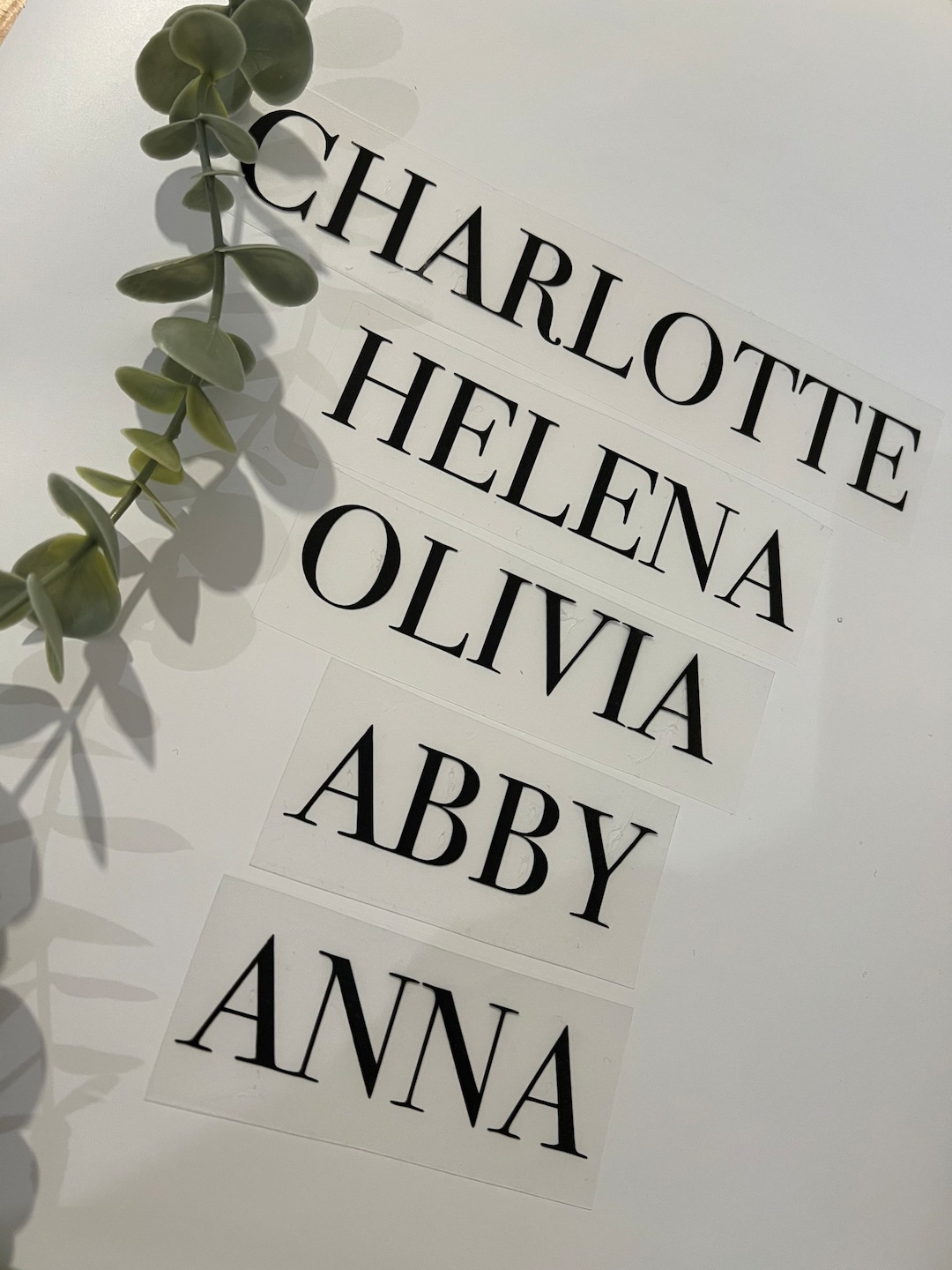 Iron on Names, HTV, Any Name, Personalised Clothing Names DIY Iron on ...