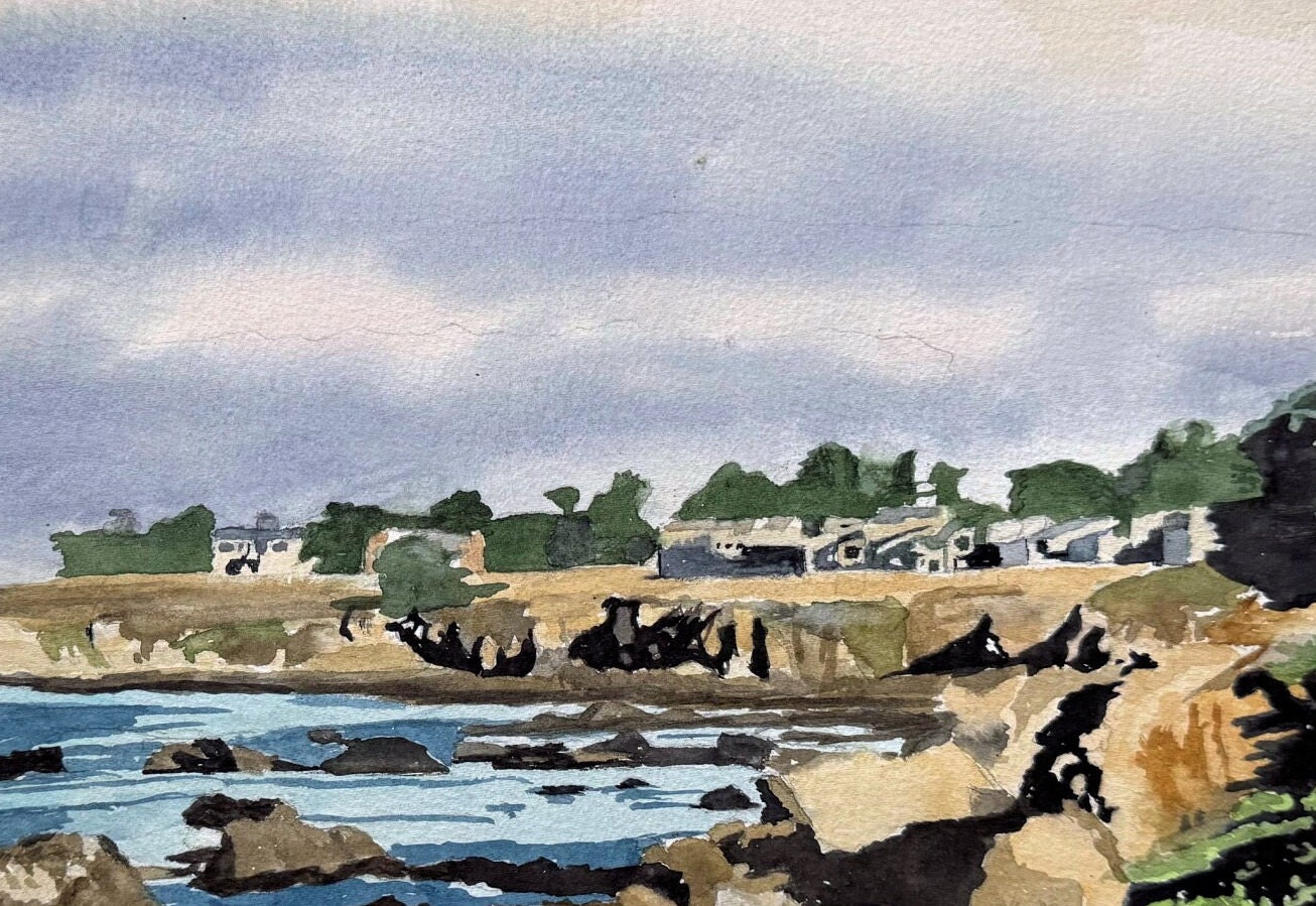 Sea Ranch Print-sea Ranch Watercolor-coastal Wall Art-california Wall ...