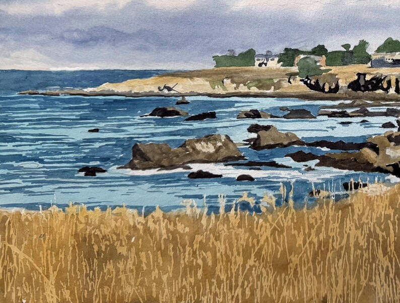 Sea Ranch Print-sea Ranch Watercolor-coastal Wall Art-california Wall ...