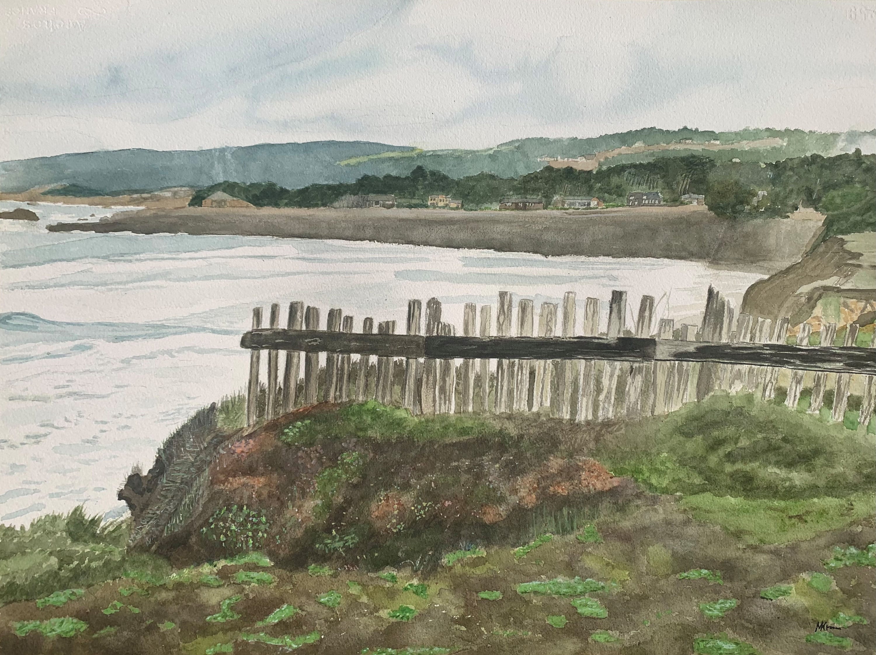 Sea Ranch Print-sea Ranch Watercolor-coastal Wall Art-california Wall ...