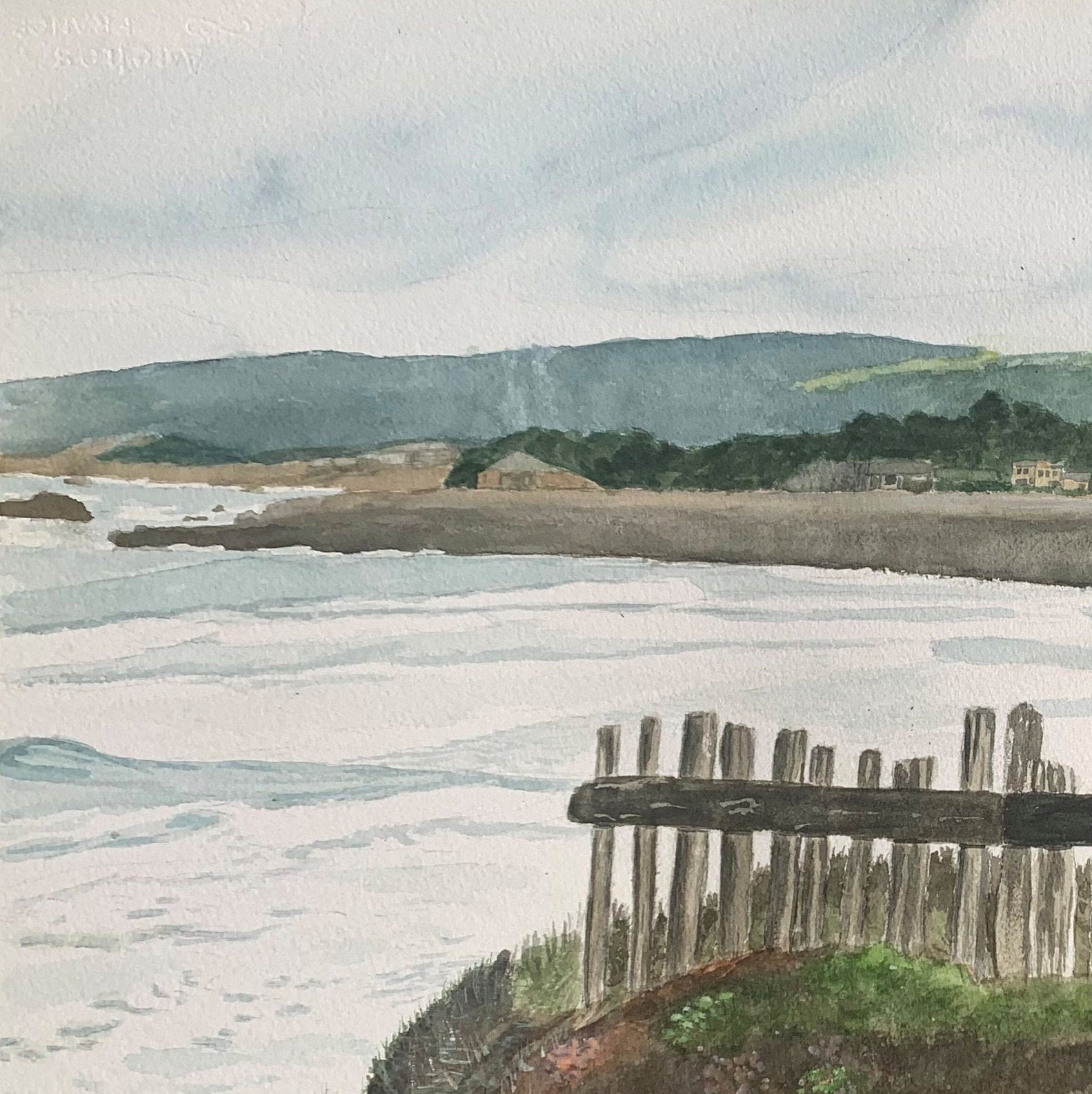 Sea Ranch Print-sea Ranch Watercolor-coastal Wall Art-california Wall ...