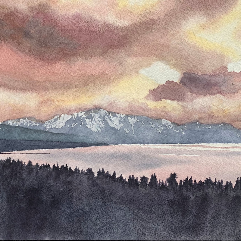Lake Tahoe Painting - Etsy