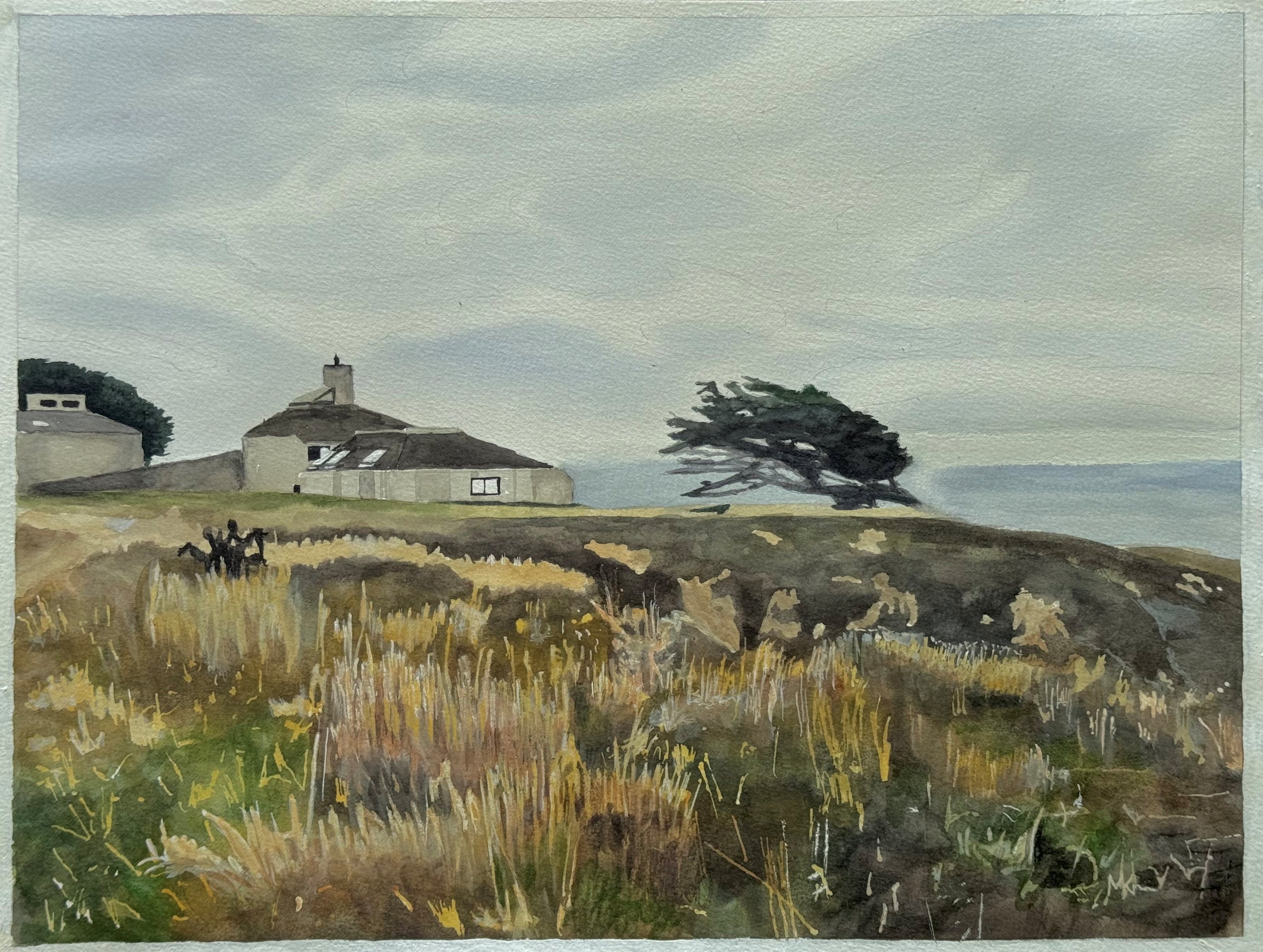 Sea Ranch Original Painting-sea Ranch Watercolor-coastal Wall Art ...