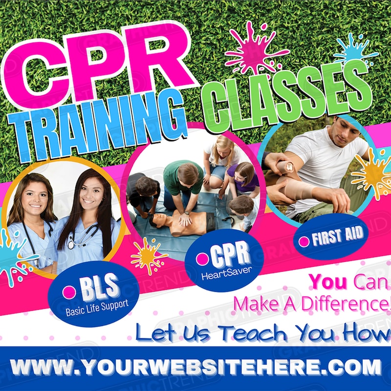 Cpr Training Flyer Template - Etsy