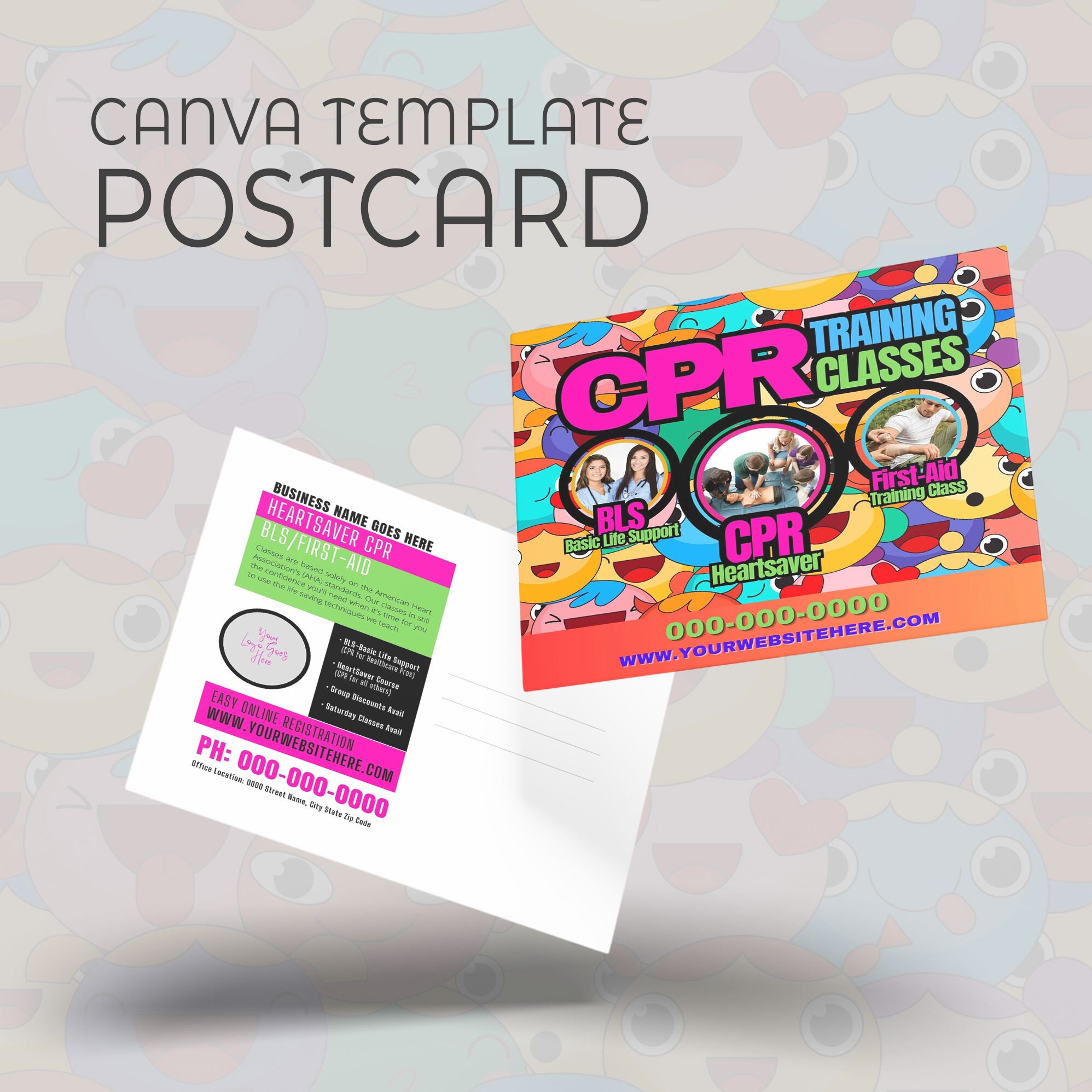 Promote Your CPR Course With This Customizable 4.5x5 Canva Marketing ...