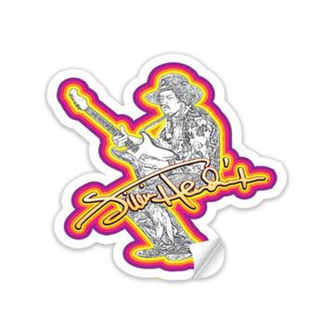 Officially Licensed Jimi Hendrix Sticker - Etsy