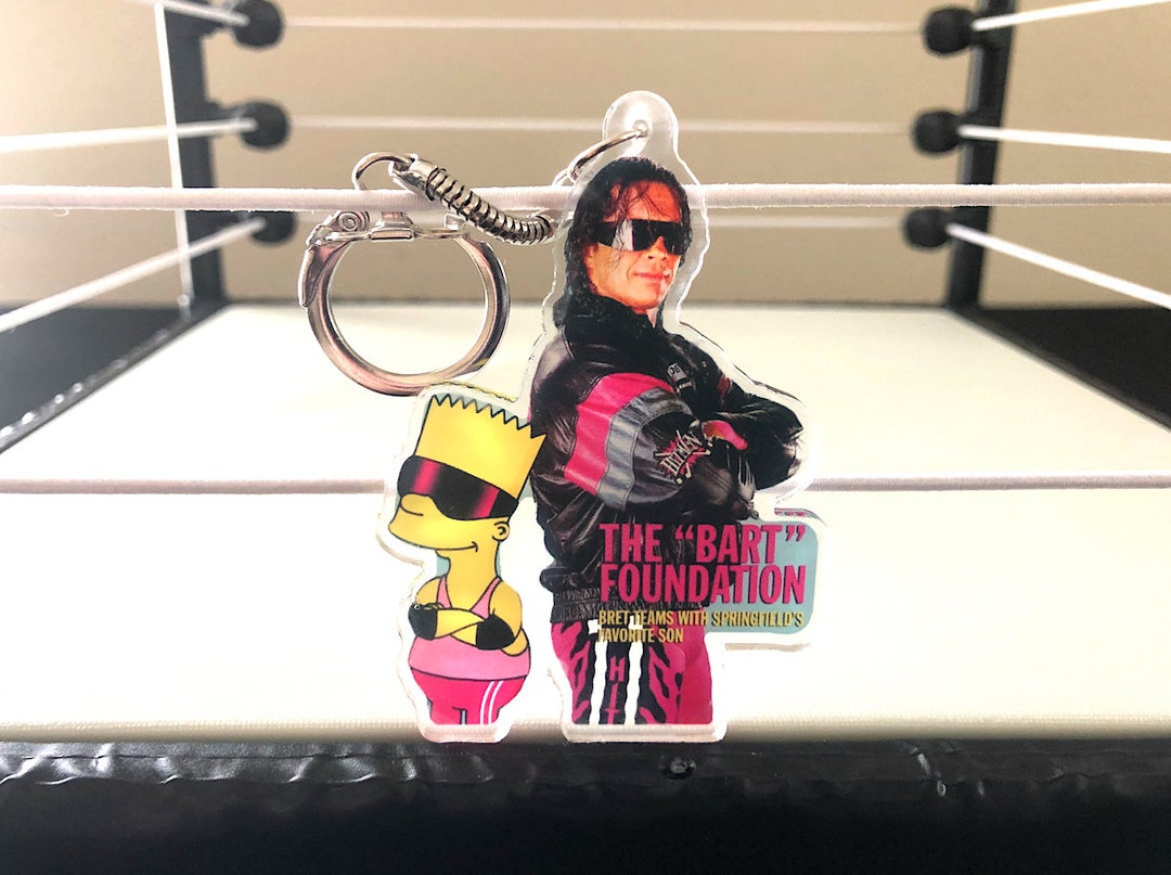 Bret Hart & Bart Keychain [randy Savage - Hulk Hogan - Bret Hart ...