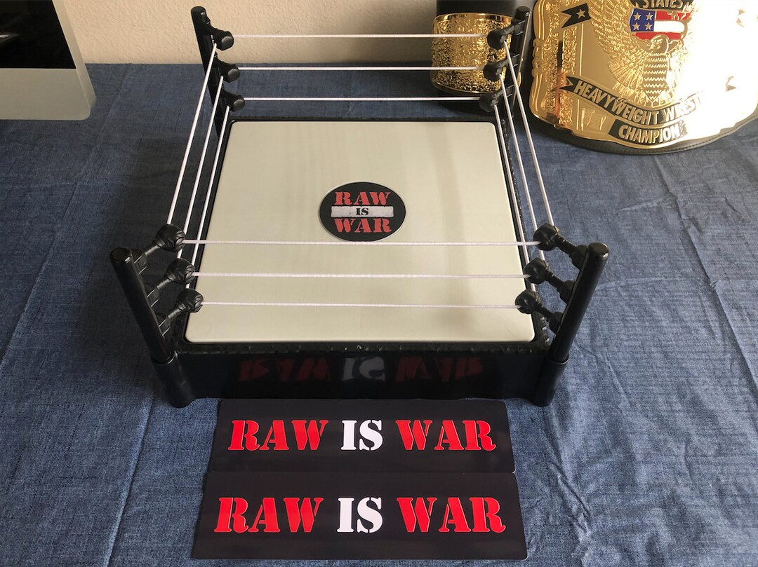WWF Raw is War Ring Stickers [for Wrestling Toy Rings] Hulk Hogan ...