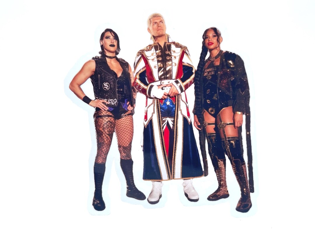 Cody Rhodes, Rhea Ripley & Bianca Belair Sticker Wwe Hulk Hogan Ric ...