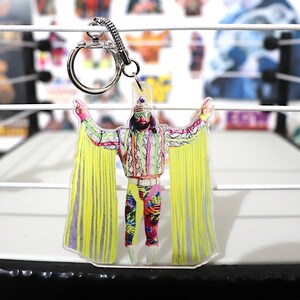 Randy Savage Keychain 4 macho Man Hulk Hogan Ric Flair Keychains Pop ...
