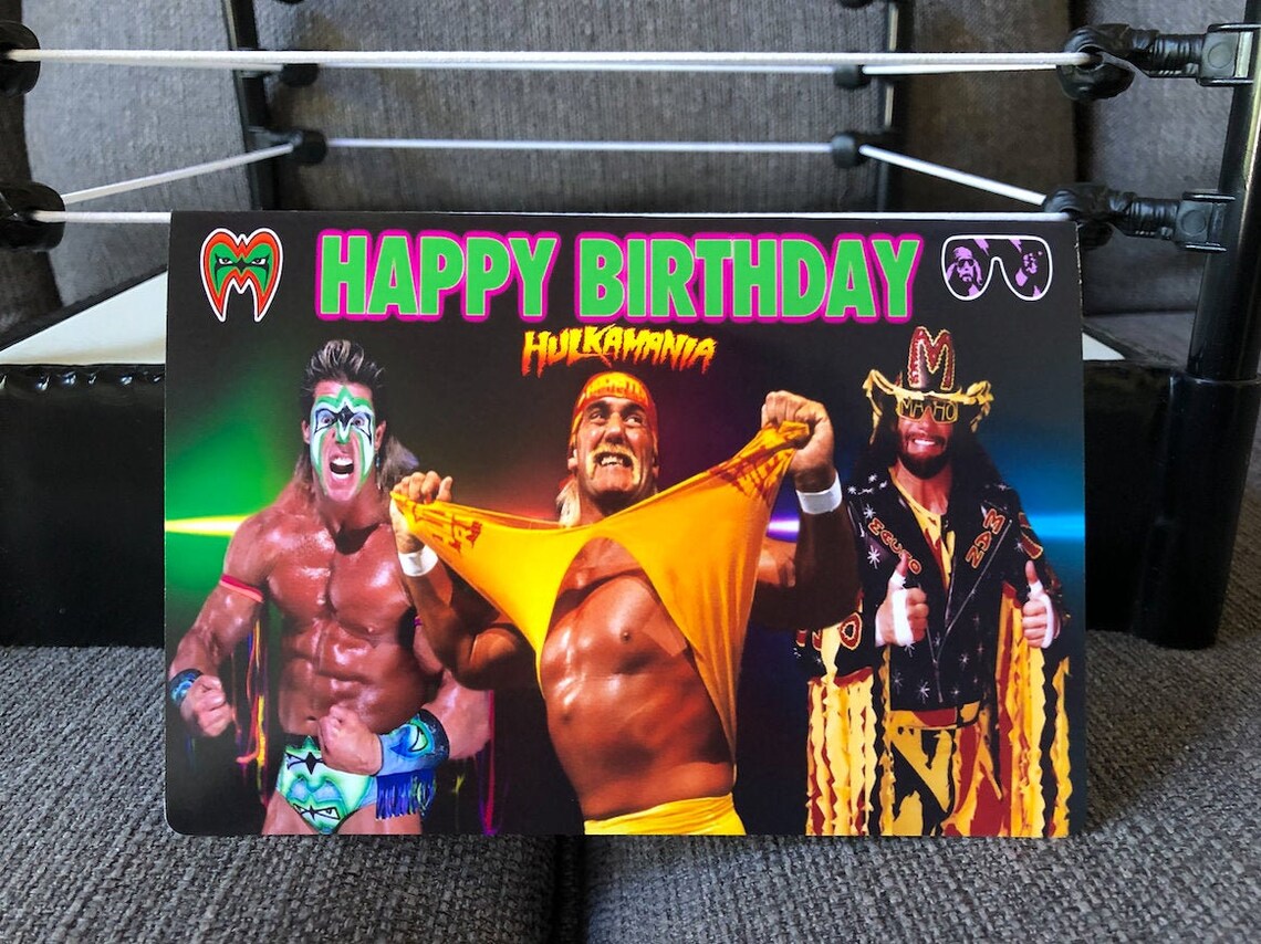 Federat10n Icons Happy Birthday Card hulk Hogan Birthday | Etsy