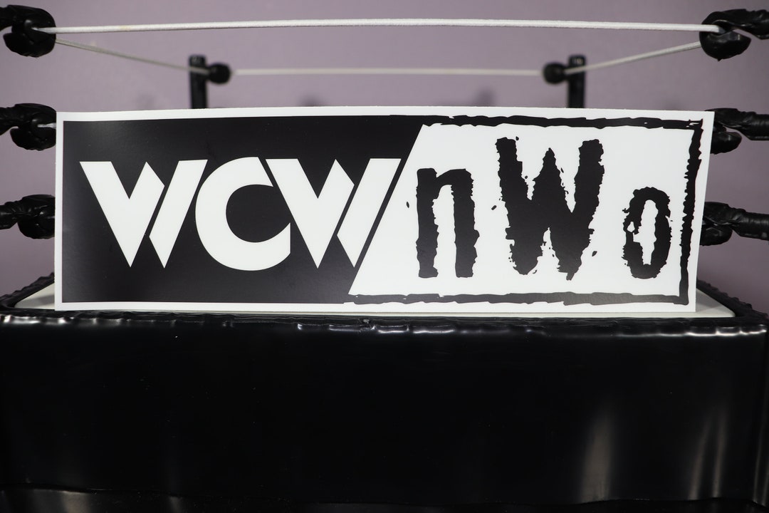WCW / NWO Bumper Sticker Birthday , Gift, Hulk Hogan, Ric Flair, Bret ...