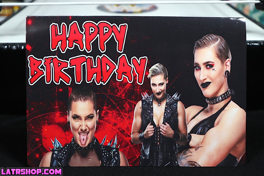 Rhea Ripley Happy Birthday Card (birthday Gift, Greeting Card, Happy ...