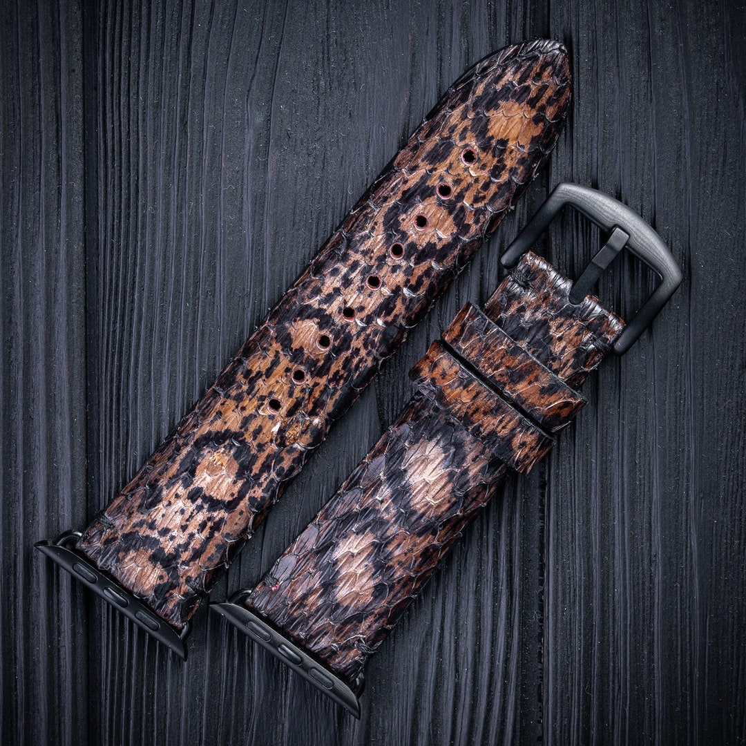 Exotic Python Watch Strap | Handmade Snakeskin Leather | Genuine Snake ...
