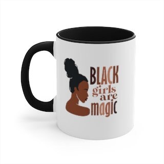 Black Girl Magic Mug Black Women Coffee Mug Afro-american Mug Black ...