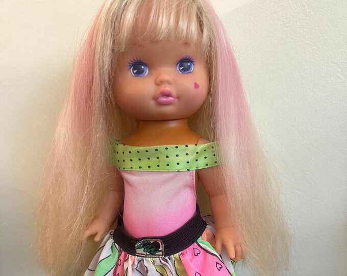 1988 Mattel Lil' Miss Magic Hair Doll With Color-changing Streaks - Etsy