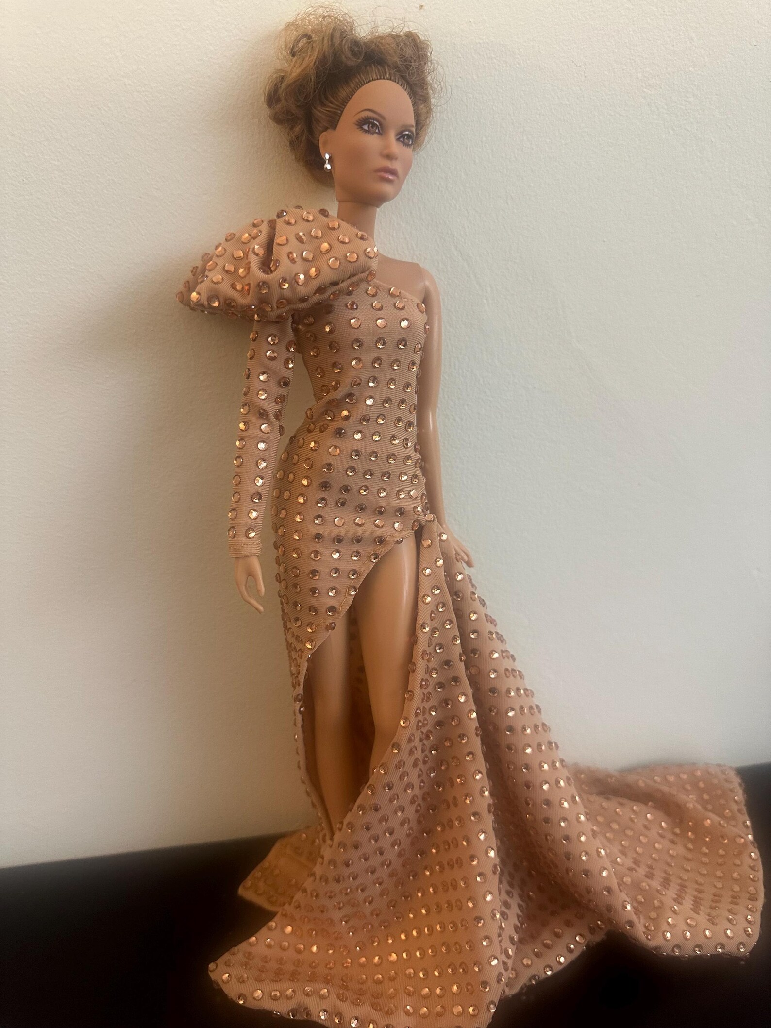 Jennifer Lopez Red Carpet Barbie Doll With Handmade Sparkling Gown ...