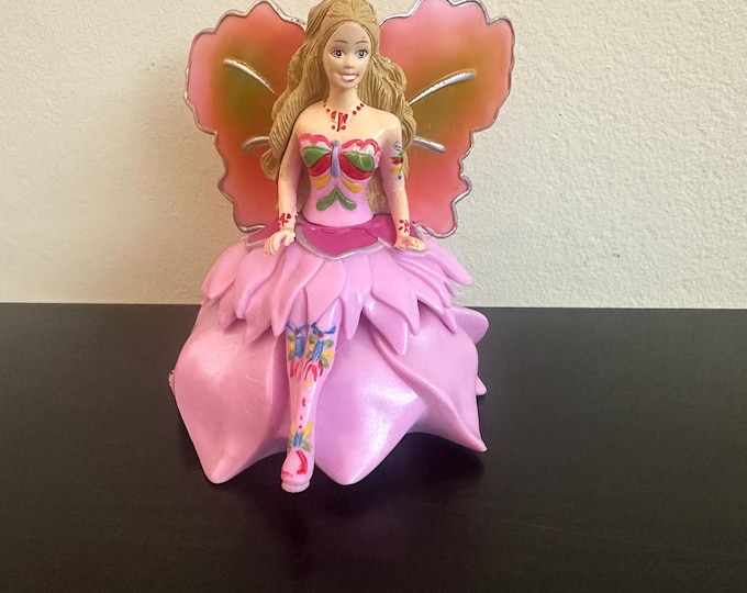 Vintage Barbie Fairytopia Elina Cake Ornament Figurine - Mattel Cake ...
