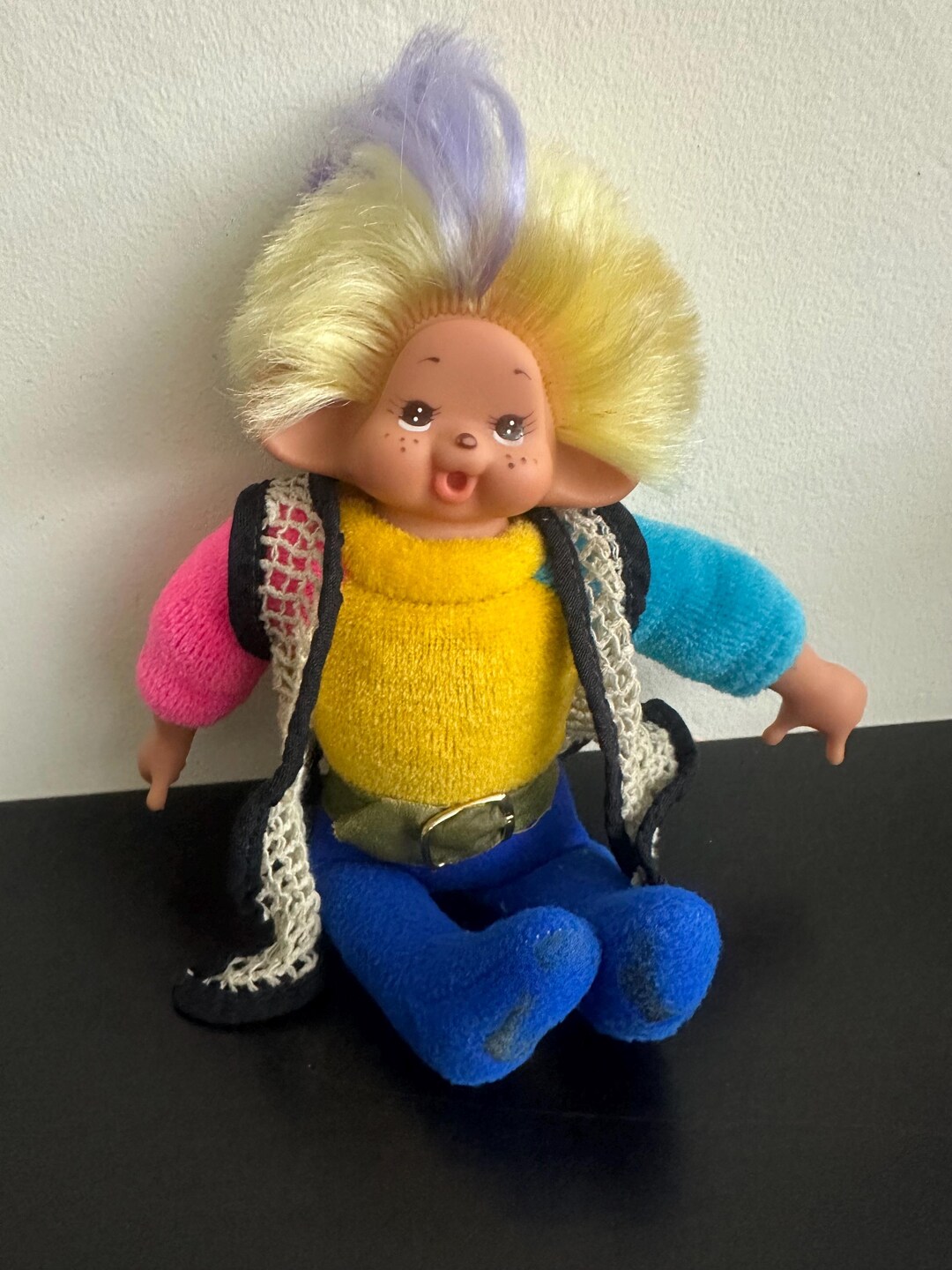 Rare Punk Troll Doll With Mohawk Hairstyle - Vintage 90s Toy With ...