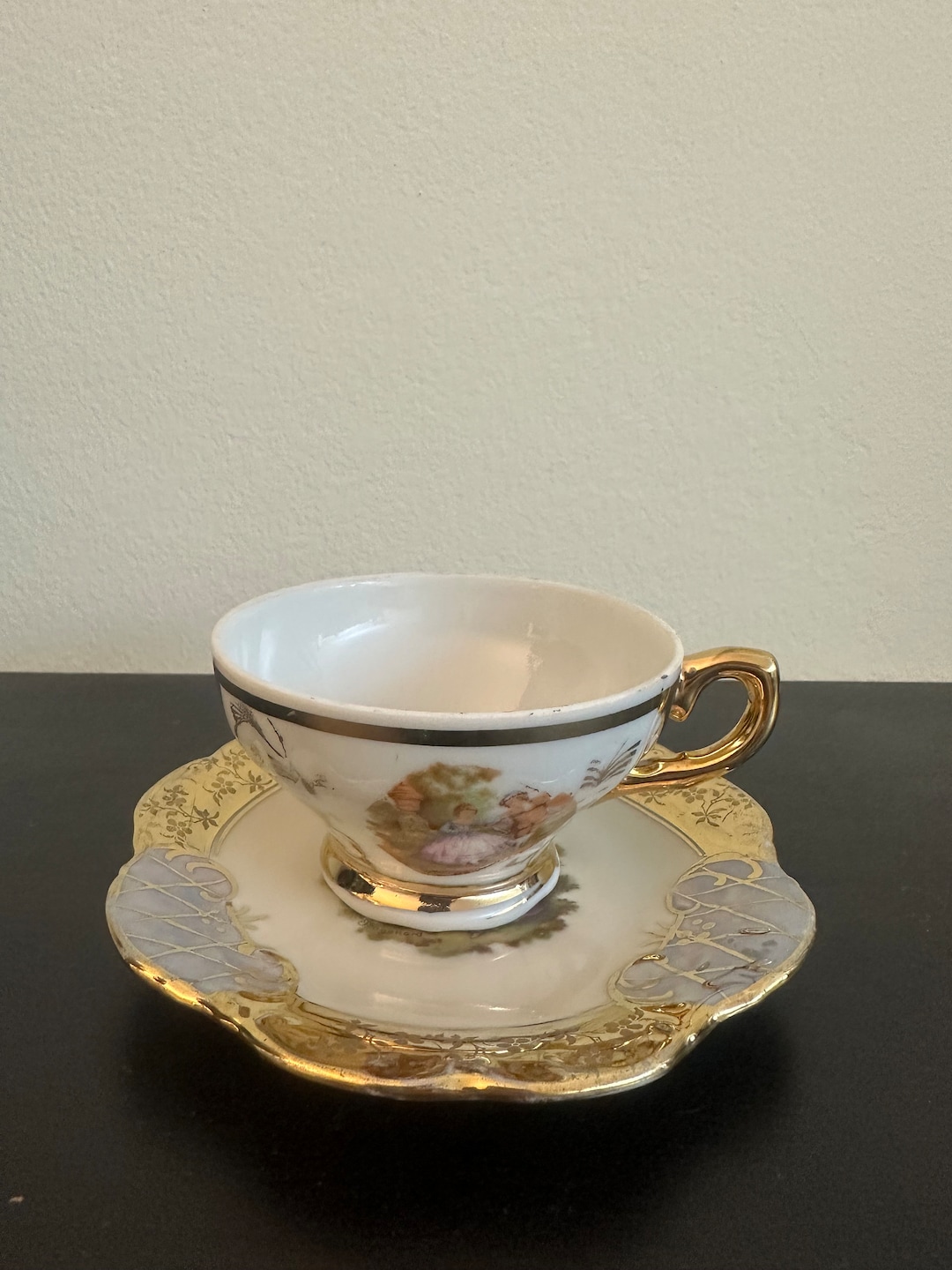 Bavaria Fragonard Rococo Porcelain Tea Set Vintage White Porcelain Tea ...