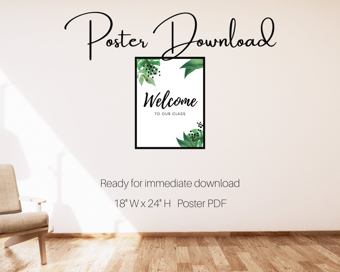 Welcome Poster Print Digital Download Poster Print Wall Art Digital ...