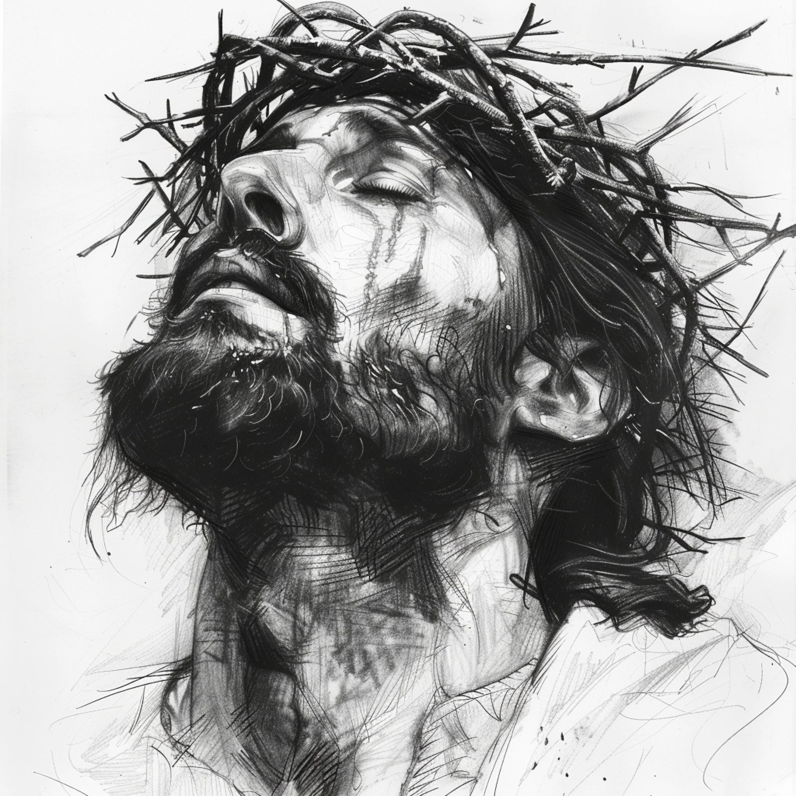 Jesus Art. Bible Art. the Lord Digital Art. Christian Art. - Etsy