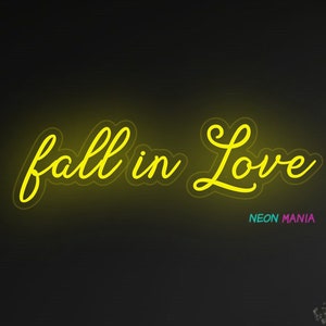 Fall in Love Led Neon Sign Fall in Love Neon Sign Wedding - Etsy