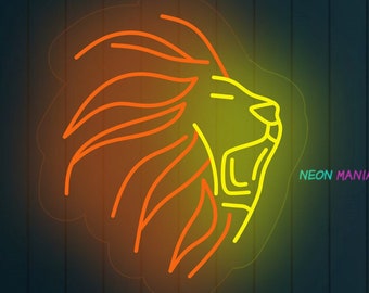 Lion Neon Sign - Etsy