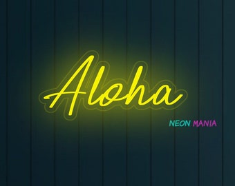 Aloha Neon Sign - Etsy