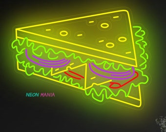 Neon Sandwich Sign - Etsy
