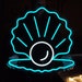 Sea Shell With Pearl Neon Sign, Mollusk Shell Led Light for Your Home ...