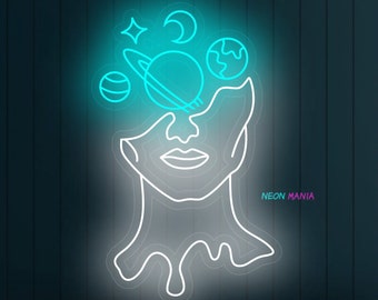 Galaxy Brain Neon Sign - Etsy