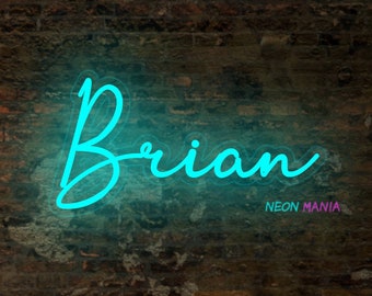 Brian Name Neon Sign - Etsy