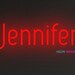 Jennifer Name Neon Sign, Jennifer Led Neon Sign, Custom Name Neon Sign ...