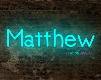 Matthew Neon Sign - Etsy