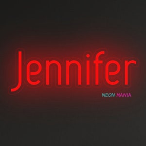 Jennifer Name Neon Sign, Jennifer Led Neon Sign, Custom Name Neon Sign ...