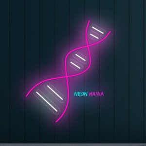 DNA Neon Sign, Deoxyribonucleic Acid Neon Light, Human Dna Led Sign ...