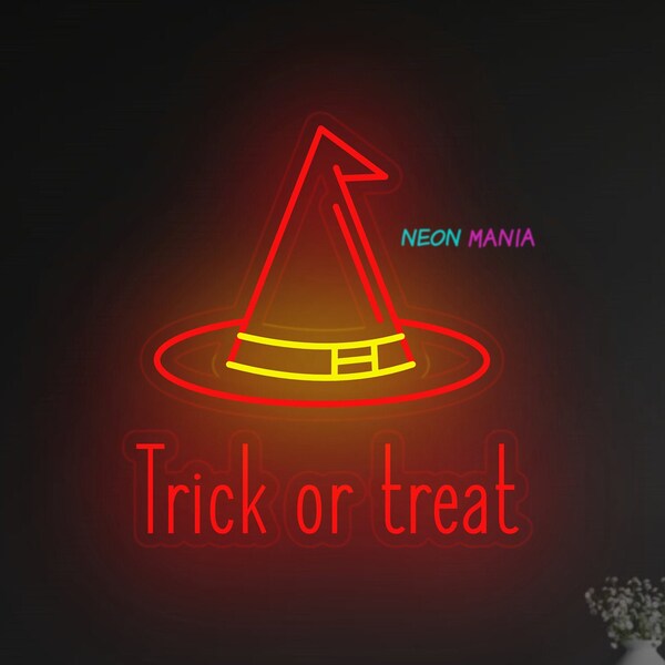 Witch Hat Neon Sign - Etsy