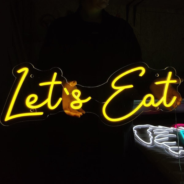 Eating Neon Sign - Etsy