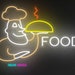 Food Neon Sign: Light up Your Restaurant. Chef Led Neon. Your Cafe ...