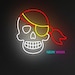 Pirate Neon Sign: Light up Your Room. Pirate Skull Led Neon. - Etsy